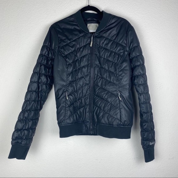Bench | Jackets & Coats | Bench Black Puffer Quilted Full Zip Lined ...